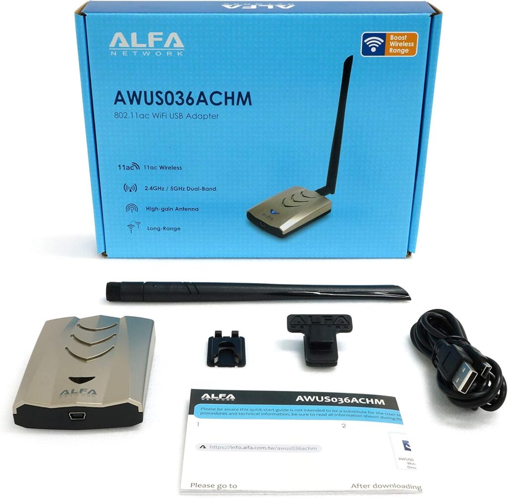 ALFA AWUS036ACM WiFi Adapter 2.4GHz/5GHz 802.11a/b/g/n/ac - WITS ...